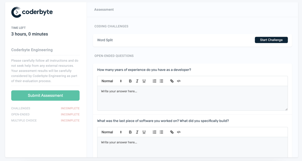 Candidate guide to taking an Assessment