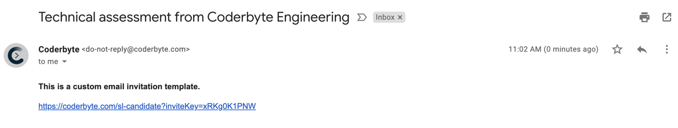 Custom email invitation templates