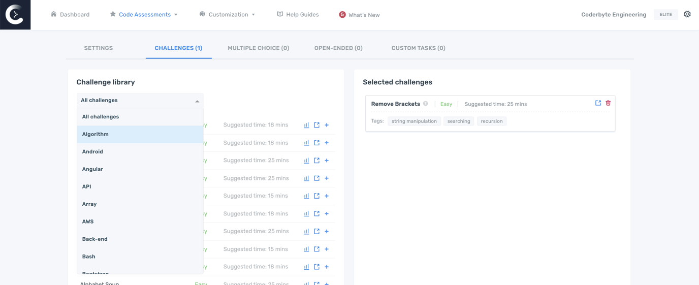 Select the right spreadsheet challenges for your assessment