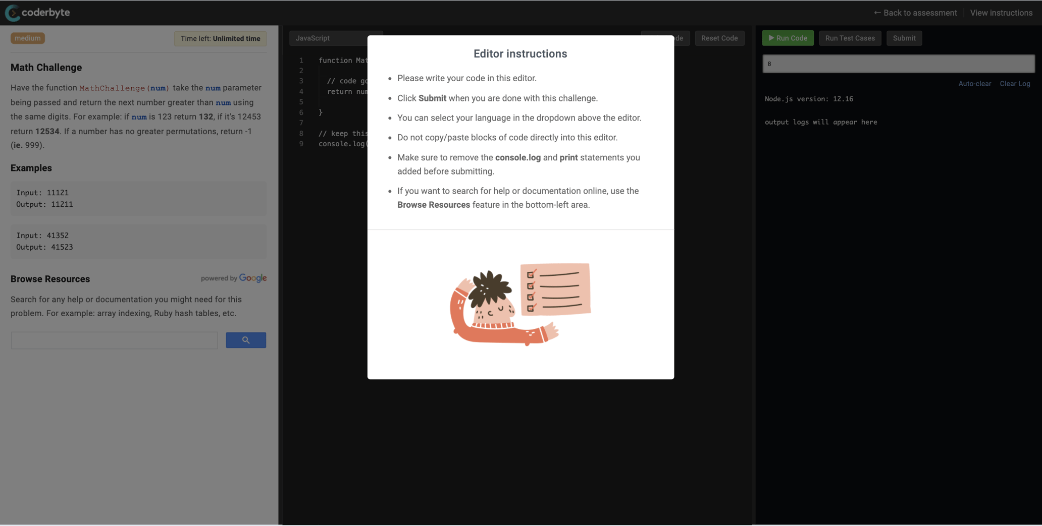 Watch coding video recordings and playback for Assessments