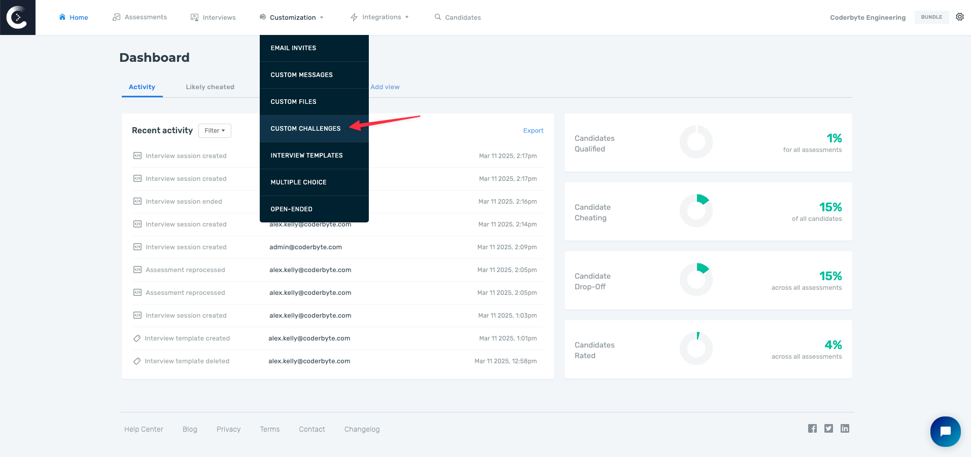 Create custom SQL challenges