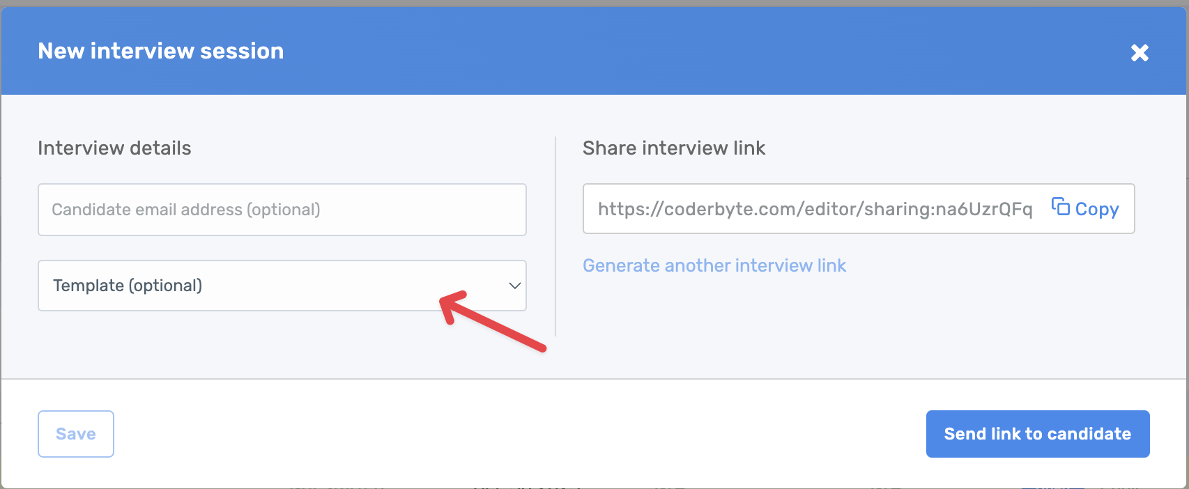 Custom interview questions and templates